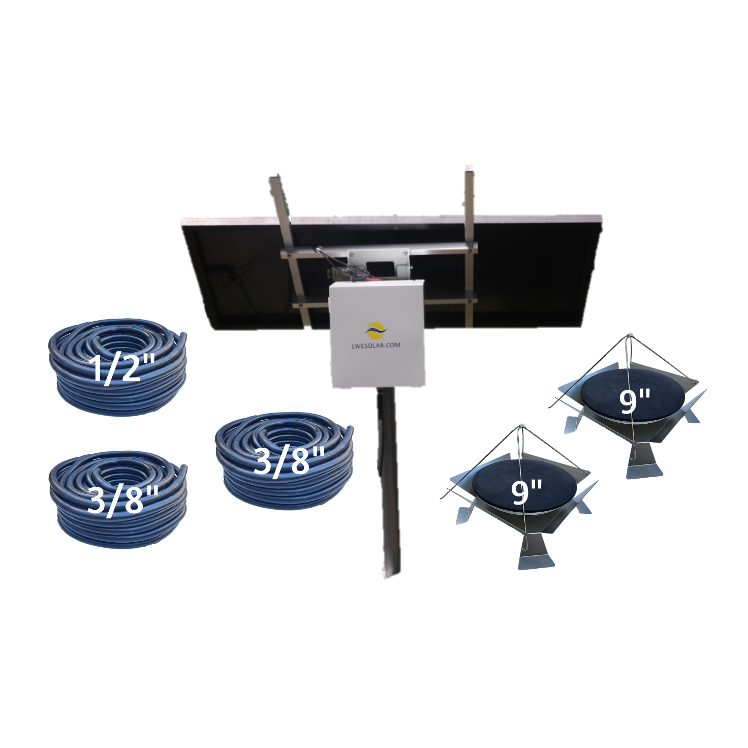 Full MPLF Solar Aeration System (All Parts Included) – LWE Solar